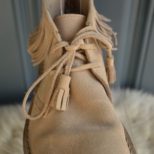 J. Crew | Shoes | J Crew Suede Fringed Macalister Ankle Boot Sz 8 ...